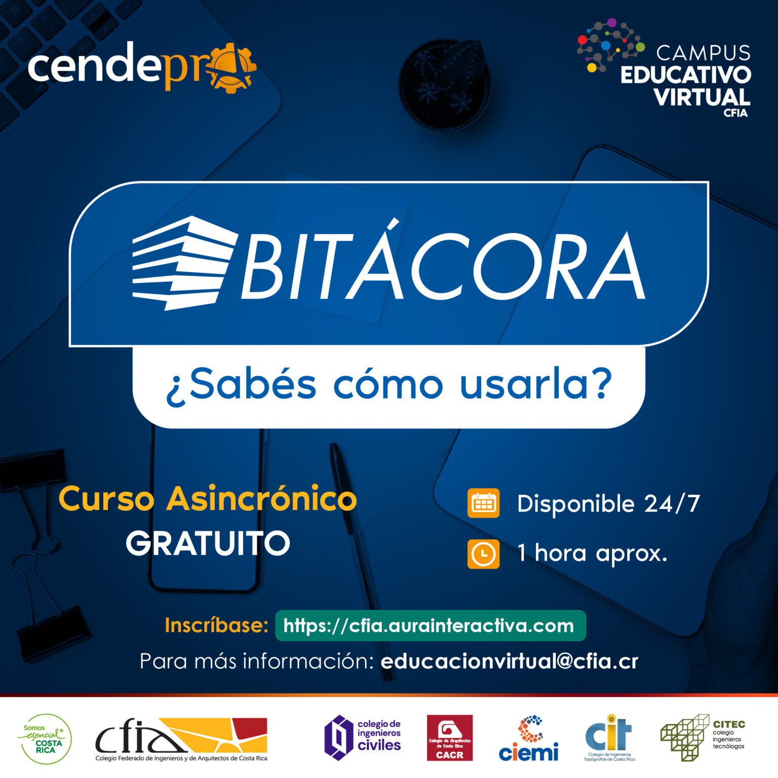 Uso de la Bitácora digital - CFIA